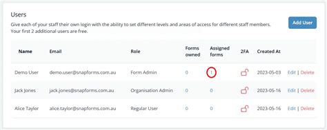 User Management Snapforms Resources And Faqs