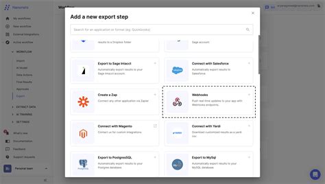 Webhooks Export And Payload Structure