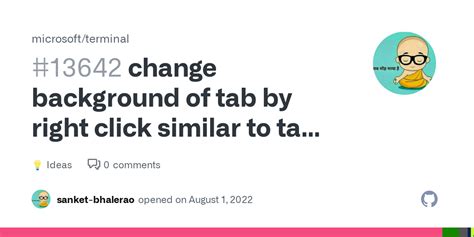 Change Background Of Tab By Right Click Similar To Tab Header Color Change Microsoft Terminal