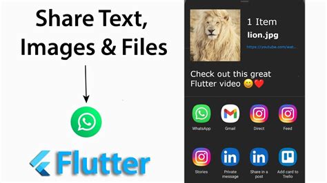 A Flutter Plugin To Share Content From Your Flutter App To The Whatsapp