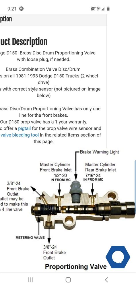 Diagram Load Sensing Proportioning Valve 99 Chevy Tracker Va