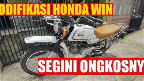 Review Honda Win 100 Biaya Modif Murah Tapi Tampil Keren Youtube
