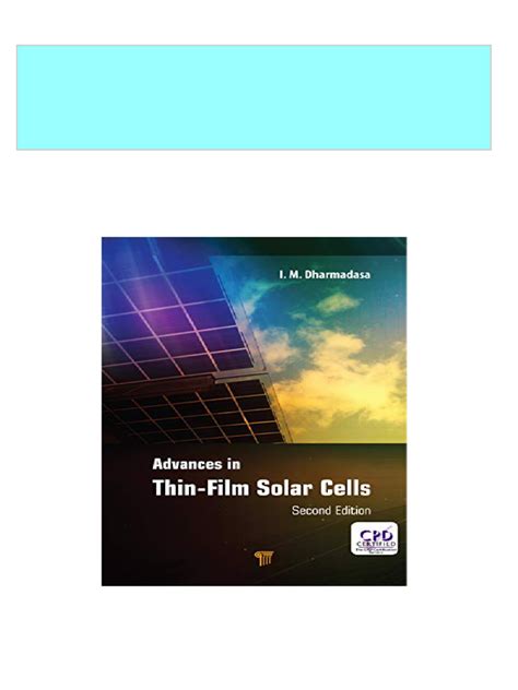 Instant Ebooks Textbook Advances In Thin Film Solar Cells Second