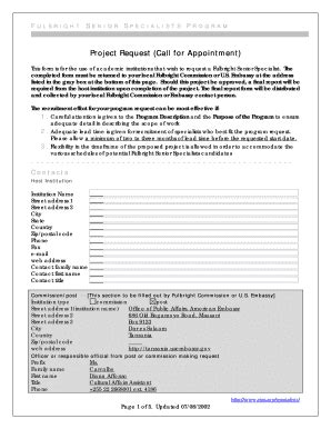 Fillable Online Tanzania Usembassy Fulbright Application Form Embassy