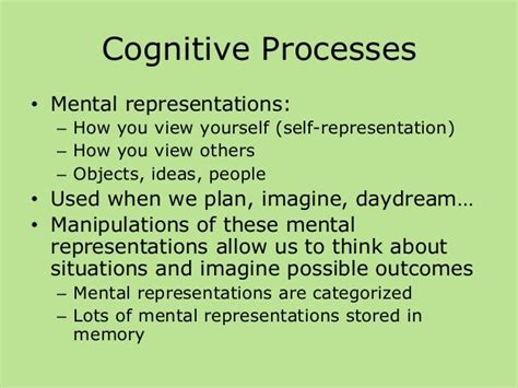 Cognitive Level Of Analysis Cognitive Processes