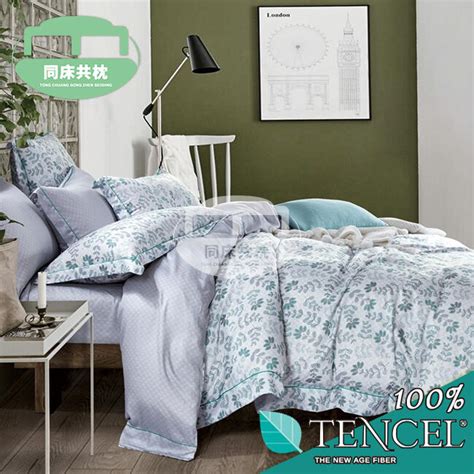 §同床共枕§tencel100天絲萊賽爾纖維 特大6x7尺 薄床包舖棉兩用被四件式組 春意安然 露天市集 全台最大的網路購物市集