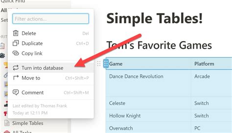 Simple Tables In Notion A Complete Guide