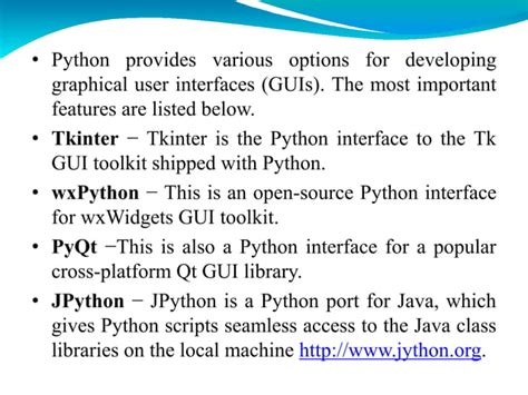 python tkinter gui part 1 ppt