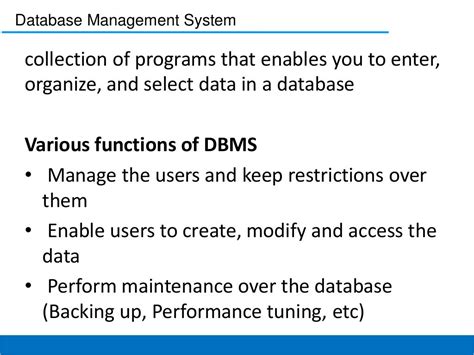 Dbms And Oracle