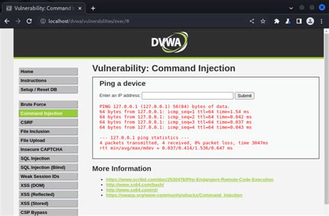 Inyecci N De Comandos En Dvwa Keepcoding Bootcamps
