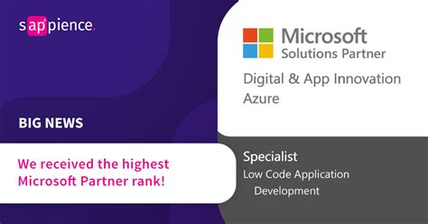 Solution Partner Digital And App Innovation And Low Code Advanced