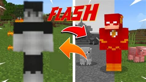 COMO VIRAR O FLASH NO MINECRAFT PE ADDON S Andre YouTube