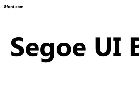 Segoe UI Bold Font Free Font Download