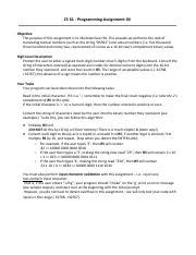 Assn4 Specs Pdf CS 61 Programming Assignment 04 Objective The