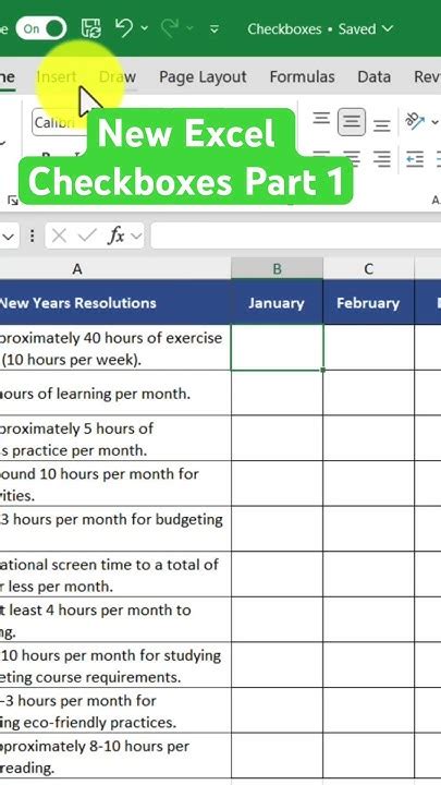 The New Excel Checkboxes Are A Lot Of Fun Exceltips Microsoft Exceltutorial Office Youtube