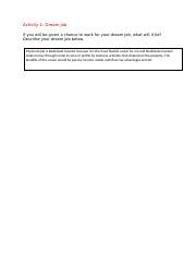 Lesson 2 Activity 1 Dream JOb Docx Activity 1 Dream Job If You Will