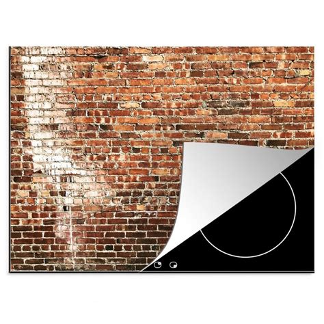 Muchowow Herdblende Abdeckplatte Stein Ziegel Mauer Vinyl 1 Tlg