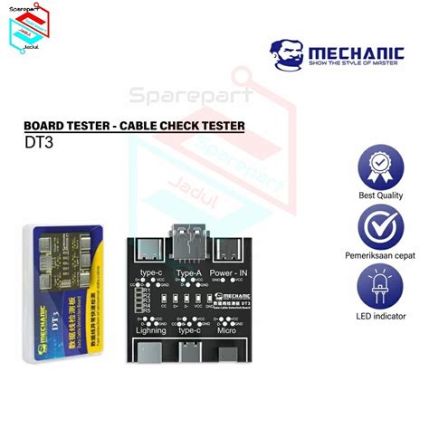 Jual Mechanic DT3 Papan Tester Board Tester Cable Tester Data Cable