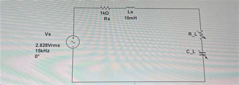 Solved For the circuit shown below, assume we have . ariable | Chegg.com