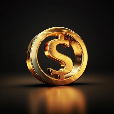 Premium Photo Dollar Currency Isolated 3d Rendered Gold Icon