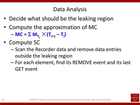 Ppt Precise Memory Leak Detection For Java Software Using Container