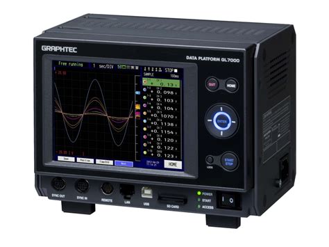 Graphtec GL7000 V BUNDLE GL7000 Main Unit GL7 DISP Display And 1 GL7 V Voltage Input Module