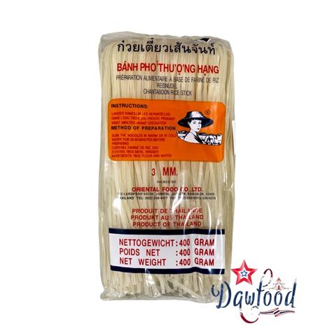 Rice Noodles Bahn Pho 3 Mm 400 Gr Farmer