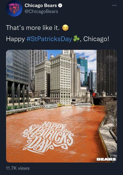 Chicago Bears Being Fucking Idiots Lack Knowledge Of Irish History