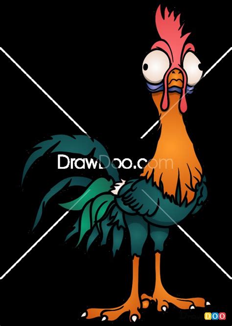 How To Draw Heihei Moana Disney Drawings Moana Drawing Moana Sketches