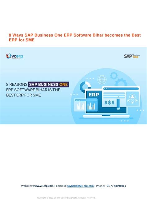 Ppt 8 Ways Sap Business One Erp Software Bihar Becomes The Best Erp