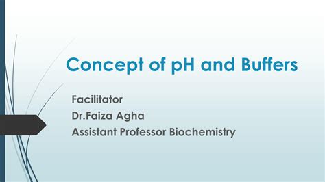 SOLUTION: Concept of ph and buffers - Studypool