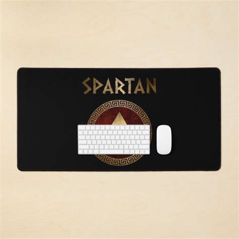 Desk Mat Spartan Shield Lambda Ancient Lacedaemonian Symbol Of Sparta