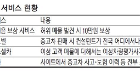 중고車 허위매물 피해땐 보상