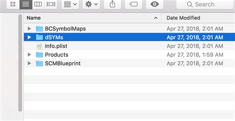 Ios How To Find Dwarfdsymfolderpath And Dwarfdsymfilename In