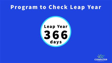 C Program To Check Leap Year