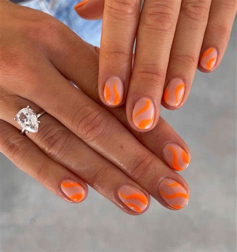Pin On Маник In 2024 Nail Inspo Orange Nails Shellac Nails Summer