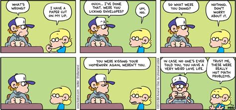 Paper Cut Math Homework Foxtrot Comics By Bill Amend