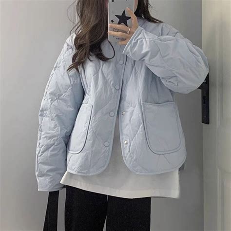 데일리나인 무료배송 Dn9ne 여성 여성 얇은패딩 가을 겨울 루즈핏 바람막이 경량패딩 여자패딩자켓 캐주얼롱패 여자 겨울 자켓 캐쥬얼