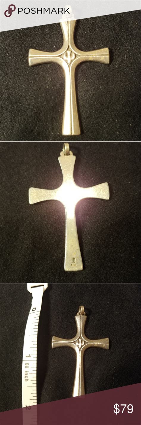 James Avery Silver Serenity Dove Cross Pendant Cross Pendant James Avery Jewelry Pendant