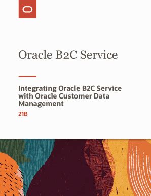 Fillable Online Docs Oracle Comencloudintegrating Oracle B C Service