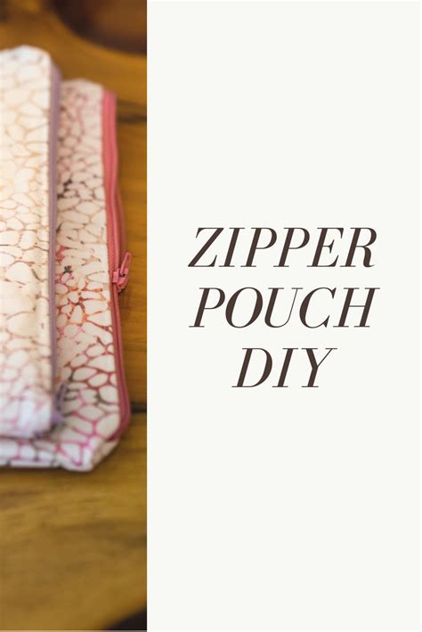 Diy Zippered Pouch Tutorial With Free Plan