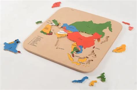 Rompecabezas De Madera Países De Asia MercadoLibre