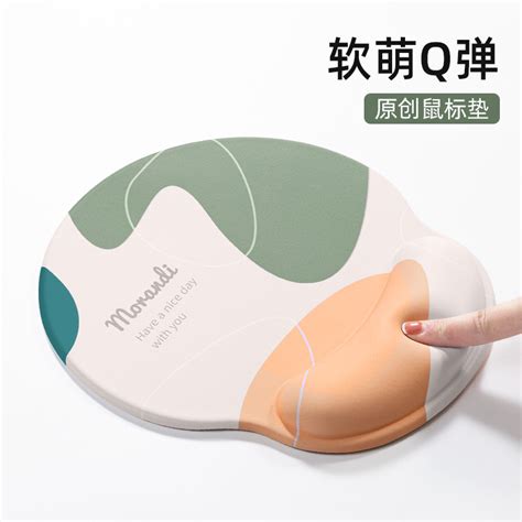 2022新款护腕鼠标垫创意卡通动漫硅胶舒适软垫子手托可爱女生ins风记忆棉办公笔记本电脑键盘滑鼠垫男小号3D 虎窝淘