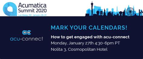 Get To Know Acu Connect At Acumatica Summit • Acu Connect