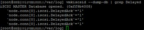 disable delayed ack for iscsi on esxi not always working virtual allan