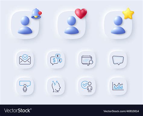 Stress Approved Mail And Verification Person Line Vector Image