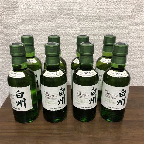 サントリー シングルモルト ウイスキー 白州 180ml 8本
