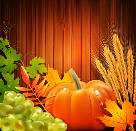 추수 감사절 수확 배경 벡터 Eps Ai Uidownload