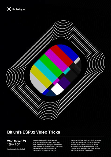 Bitluni S ESP Video Tricks Hack Chat Hackaday Io Bitluni S ESP Video Tricks Hack Chat Hackaday Io