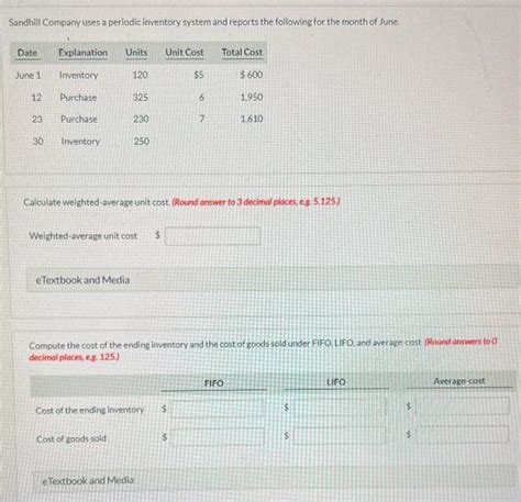 Solved Sandhill Company Uses A Periodic Inventory System And Chegg